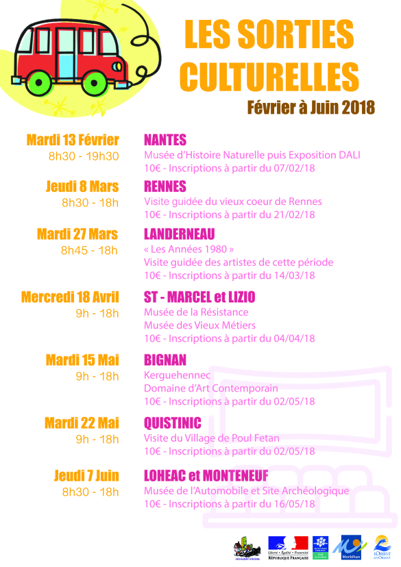 LES SORTIES CULTURELLES (FEV-JUIN 2018) • L'Information de Bois Du Château