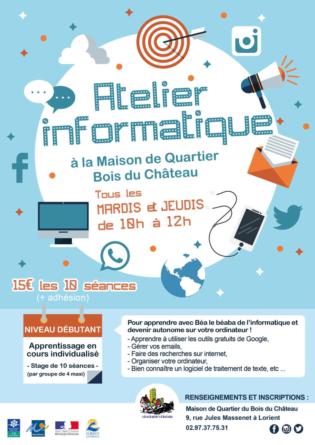 ATELIER INFORMATIQUE⎟Secteur ADULTES • L'Information de Bois Du Château